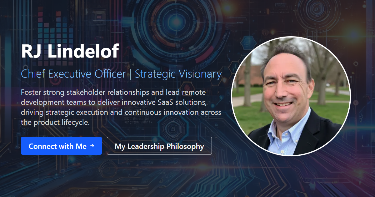 RJ Lindelof | Executive Leadership & Digital Transformation